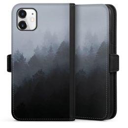 DeinDesign iPhone 11 Handy Klapph&uuml;lle Handyh&uuml;lle aus Kunst Leder schwarz Flip Case Tree Nature Kunst Sideflip mit Lasche