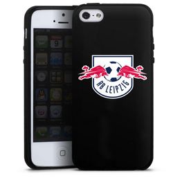 DeinDesign iPhone SE (2016-2019) Handy Silikon H&uuml;lle Case schwarz Handyh&uuml;lle Official Licensed Product Rb Leipzig Transparent