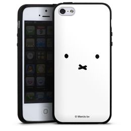 DeinDesign iPhone SE (2016-2019) Handy Silikon H&uuml;lle Case schwarz Handyh&uuml;lle Miffy Rabbit Dick Bruna