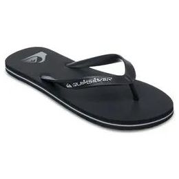 Zehentrenner Quiksilver "MOLOKAI CORE", Herren, Gr. 40, schwarz, silber, Synthetik, Schuhe Zehentrenner, Sommerschuhe