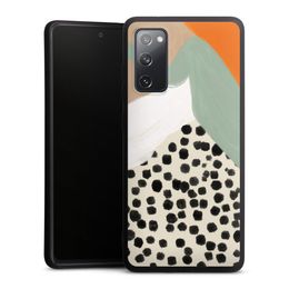 DeinDesign Galaxy S20 FE Handy Premium Silikon H&uuml;lle Handyh&uuml;lle schwarz Case Abstract Kunst Boho Silikon Premium Case