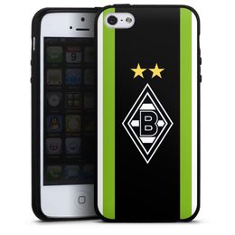 DeinDesign iPhone SE (2016-2019) Handy Silikon H&uuml;lle Case schwarz Handyh&uuml;lle Logo Borussia M&ouml;nchengladbach Gladbach
