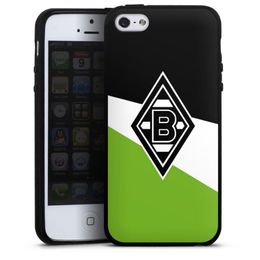 DeinDesign iPhone SE (2016-2019) Handy Silikon H&uuml;lle Case schwarz Handyh&uuml;lle Gladbach Official Licensed Product Borussia M&ouml;nchengladbach