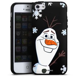 DeinDesign iPhone SE (2016-2019) Handy Silikon H&uuml;lle Case schwarz Handyh&uuml;lle Disney Frozen Olaf Frozen 2
