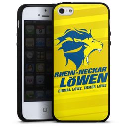 DeinDesign iPhone SE (2016-2019) Handy Silikon H&uuml;lle Case schwarz Handyh&uuml;lle Rnl Official Licensed Product Rhein-Neckar-L&ouml;wen