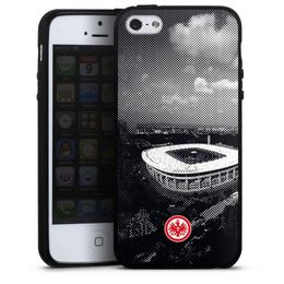 DeinDesign iPhone SE (2016-2019) Handy Silikon H&uuml;lle Case schwarz Handyh&uuml;lle Stadium Sge Eintracht Frankfurt