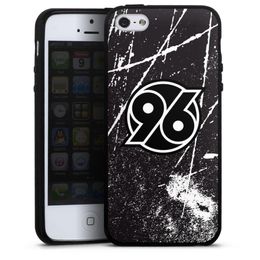 DeinDesign iPhone SE (2016-2019) Handy Silikon H&uuml;lle Case schwarz Handyh&uuml;lle Hannover 96 H96 Official Licensed Product