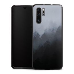 DeinDesign Huawei P30 Pro Handy Silikon H&uuml;lle Case schwarz Handyh&uuml;lle Tree Nature Kunst