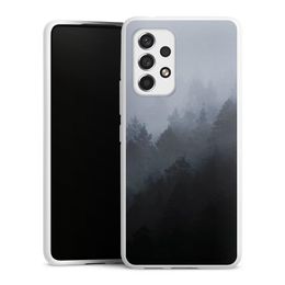 DeinDesign Galaxy A53 5G Handy Silikon H&uuml;lle Case wei&szlig; Handyh&uuml;lle Kunst Nature Tree Silikon Case