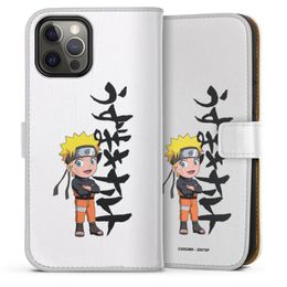 DeinDesign iPhone 12 Pro Max Handy Klapph&uuml;lle Handyh&uuml;lle aus Kunst Leder wei&szlig; Flip Case Anime Naruto Shippuden Official Licensed Product Sideflip mit Lasche