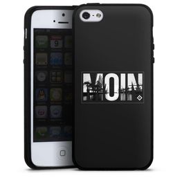 DeinDesign iPhone SE (2016-2019) Handy Silikon H&uuml;lle Case schwarz Handyh&uuml;lle Official Licensed Product Hsv Hamburger Sv