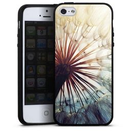DeinDesign iPhone SE (2016-2019) Handy Silikon H&uuml;lle Case schwarz Handyh&uuml;lle Photography Flowers Dandelion