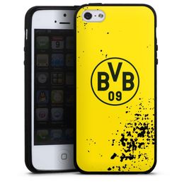 DeinDesign iPhone SE (2016-2019) Handy Silikon H&uuml;lle Case schwarz Handyh&uuml;lle Borusse Borussia Dortmund Official Licensed Product