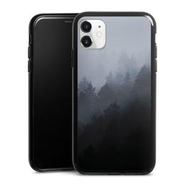 DeinDesign iPhone 11 Handy Silikon H&uuml;lle Case schwarz Handyh&uuml;lle Tree Nature Kunst