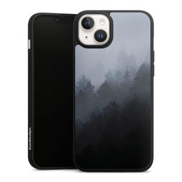 DeinDesign iPhone 14 Handy Premium Silikon H&uuml;lle Handyh&uuml;lle schwarz Case Tree Nature Kunst Silikon Premium Case