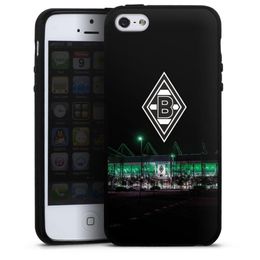 DeinDesign iPhone SE (2016-2019) Handy Silikon H&uuml;lle Case schwarz Handyh&uuml;lle Official Licensed Product Stadium Borussia M&ouml;nchengladbach