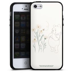 DeinDesign iPhone SE (2016-2019) Handy Silikon H&uuml;lle Case schwarz Handyh&uuml;lle Disney Winnie The Pooh Bee