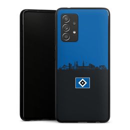 DeinDesign Galaxy A52s 5G Handy Silikon H&uuml;lle Case schwarz Handyh&uuml;lle Hamburg Hsv Skyline