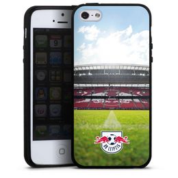 DeinDesign iPhone SE (2016-2019) Handy Silikon H&uuml;lle Case schwarz Handyh&uuml;lle Official Licensed Product Stadium Rb Leipzig
