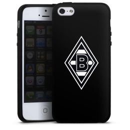 DeinDesign iPhone SE (2016-2019) Handy Silikon H&uuml;lle Case schwarz Handyh&uuml;lle Gladbach Borussia M&ouml;nchengladbach Coat Of Arms