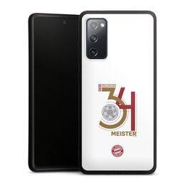 DeinDesign Galaxy S20 FE Handy Premium Silikon H&uuml;lle Handyh&uuml;lle schwarz Case Master Official Licensed Product Fc Bayern M&uuml;nchen Silikon Premium Case
