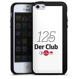 DeinDesign iPhone SE (2016-2019) Handy Silikon H&uuml;lle Case schwarz Handyh&uuml;lle 1. Fc N&uuml;rnberg 125 Jahre 1. Fcn