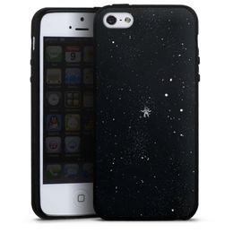 DeinDesign iPhone SE (2016-2019) Handy Silikon H&uuml;lle Case schwarz Handyh&uuml;lle Space Astronaut Weltall