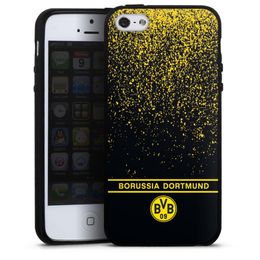 DeinDesign iPhone SE (2016-2019) Handy Silikon H&uuml;lle Case schwarz Handyh&uuml;lle Bvb Ombre Borussia Dortmund