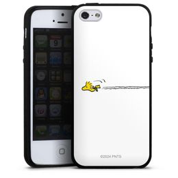 DeinDesign iPhone SE (2016-2019) Handy Silikon H&uuml;lle Case schwarz Handyh&uuml;lle Children Official Licensed Product Peanuts