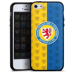 DeinDesign iPhone SE (2016-2019) Handy Silikon H&uuml;lle Case schwarz Handyh&uuml;lle Eintracht Braunschweig Logo Official Licensed Product