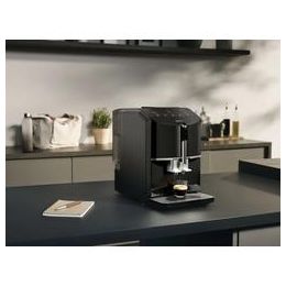 Siemens Kaffeevollautomat "EQ300 TF301E19, viele Kaffeespezialit&auml;ten, OneTouch-Funktion", schwarz (piano schwarz), B:25,1cm H:38,3cm T:43,3cm, Kaffeevollautomaten, Milchaufsch&auml;umer, Keramikmahlwerk, klavierlack schwarz, Kaffeevollautomat