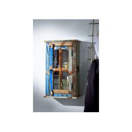 H&auml;ngeschrank Altholz 44x21x71 mehrfarbig lackiert NATURE OF SPIRIT #102