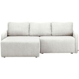 CARRYHOME Ecksofa, Natur, Textil, 3-Sitzer, F&uuml;llung: Schaumstoff, Silikon, seitenverkehrt montierbar, L-Form, 217x146 cm, Fsc, Stoffauswahl, Liegefunktion, R&uuml;cken echt, Wohnzimmer, Sofas & Couches, Wohnlandschaften, Ecksofas