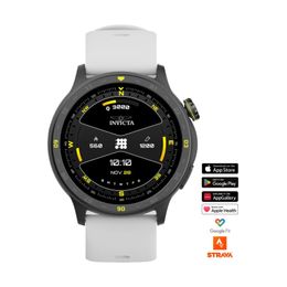 Invicta I-Tech 2 ITECH-004 Herren Uhr - Smartwatch Bewegung - Edelstahl mit schwarzem Zifferblatt - 45 mm