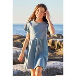 Mountain Warehouse - "Izzy" Kleid f&uuml;r M&auml;dchen Broderie-&Auml;rmel (Hellblau)