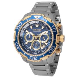 Invicta TI-22 49496 Herrenarmbanduhr - Quarzwerk - Titan mit Blauem Zifferblatt - 48 mm