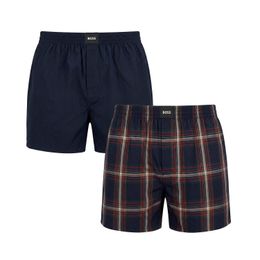BOSS 2er-Pack Herren Popeline Pyjama-Shorts 50515464