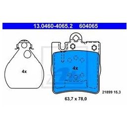 ATE Bremsensatz, Scheibenbremse sg00000dy2 Hinterachse voll 300mm 10mm f&uuml;r MERCEDES-BENZ MAYBACH