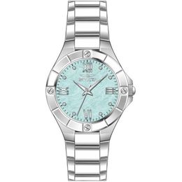 Invicta Wildflower 50389 Damen Uhr - Quartz Bewegung - Edelstahl mit Blauem Zifferblatt - 26 mm