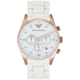 Emporio Armani AR5920 Damen Sportivo Uhr Wei&szlig;