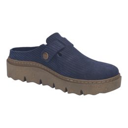 Hausschuh Josef Seibel "Carmaux 05, ocean", Damen, Gr. 38, blau (ocean), Obermaterial: 100% Rindsleder Leather cow., Schuhe Hausschuh