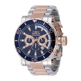 Invicta Coalition Forces 50233 Herren Uhr - Quartz Bewegung - Edelstahl mit Blauem Zifferblatt - 52 mm