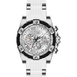 Invicta Bolt 50601 Herren Uhr - Quartz Bewegung - Edelstahl mit Silbernem Zifferblatt - 52 mm