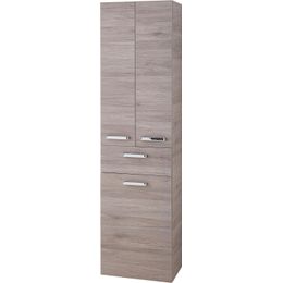 Hochschrank SAPHIR "mit W&auml;schekippe", sanremo eiche terra quer nachbildung, B:50cm H:185,5cm T:33cm, Holzwerkstoff, Schr&auml;nke, Hochschrank
