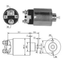 MEAT & DORIA MEAT & DORIA Magnetschalter, Starter 46179 f&uuml;r MITSUBISHI NISSAN