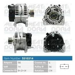 MEAT & DORIA MEAT & DORIA Generator 5510314 f&uuml;r VAG