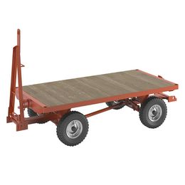 Schlepperanh&auml;nger, 4-Rad-Achsschenkel-Lenkung, Tragf&auml;higkeit 3 t, Ladefl&auml;che 2,0 x 1,0 m, Luftreifen kaiserkraft