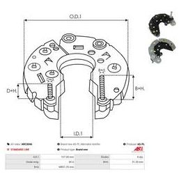 AS-PL arc3046 1070mm