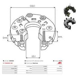 AS-PL arc9025 110,90mm