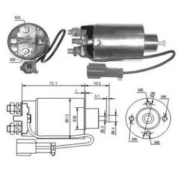 MEAT & DORIA MEAT & DORIA Magnetschalter, Starter 46038 f&uuml;r MITSUBISHI NISSAN